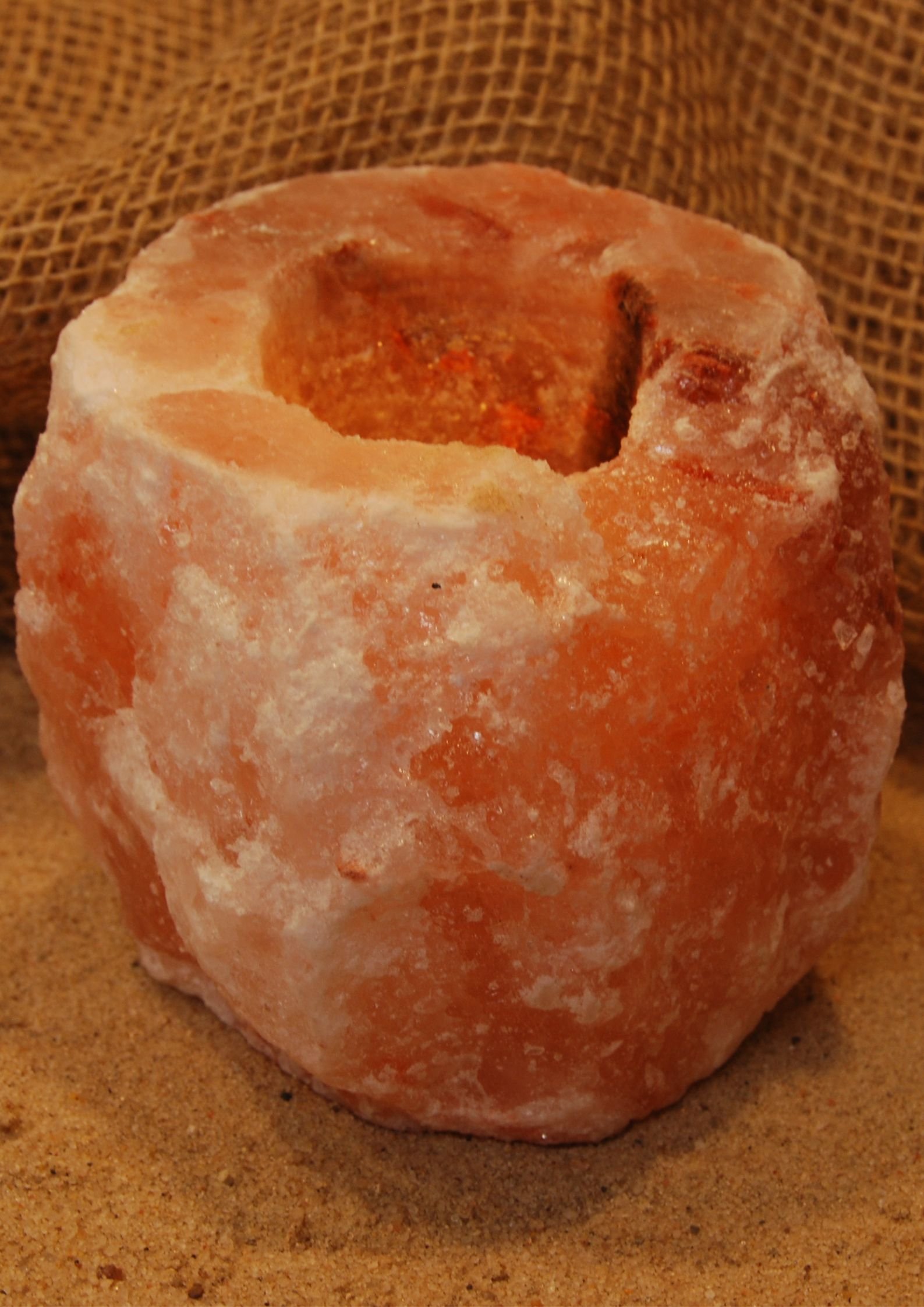Himalayan Salt Candle Stand
